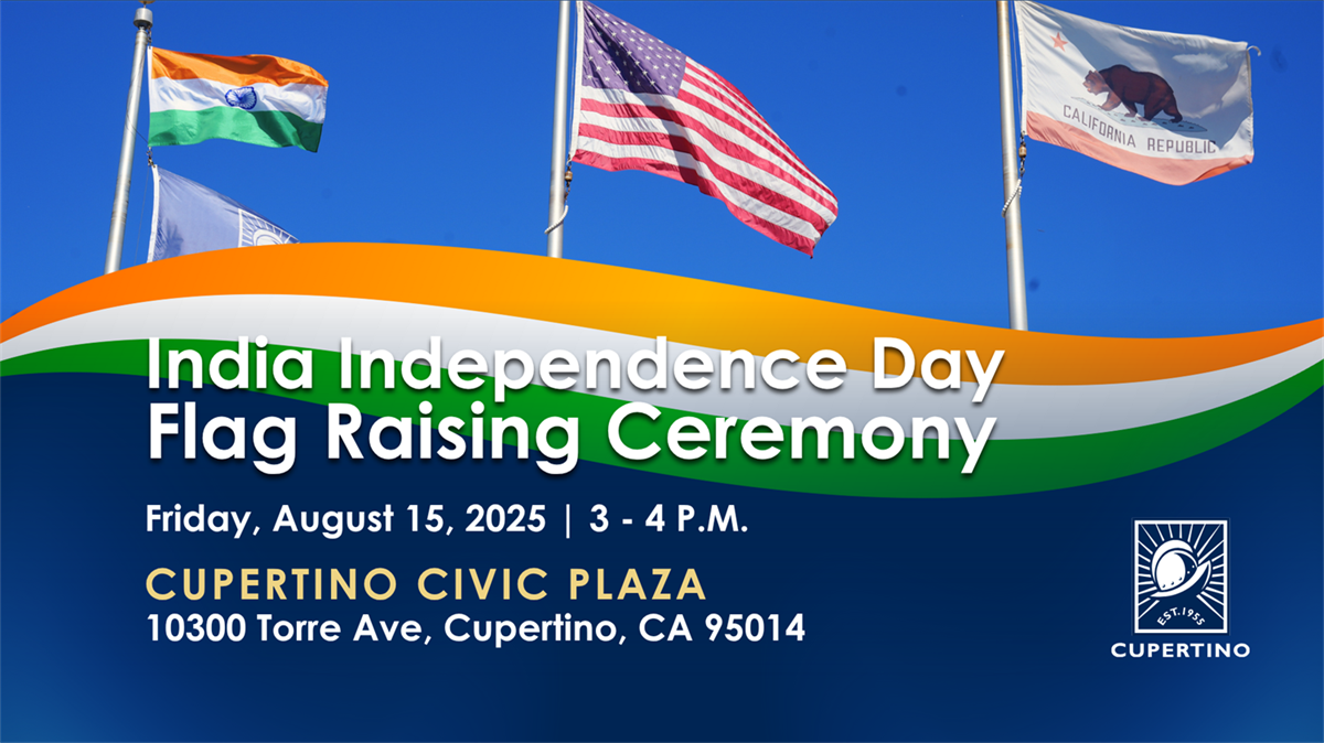 India Flag Raising Cupertino CA