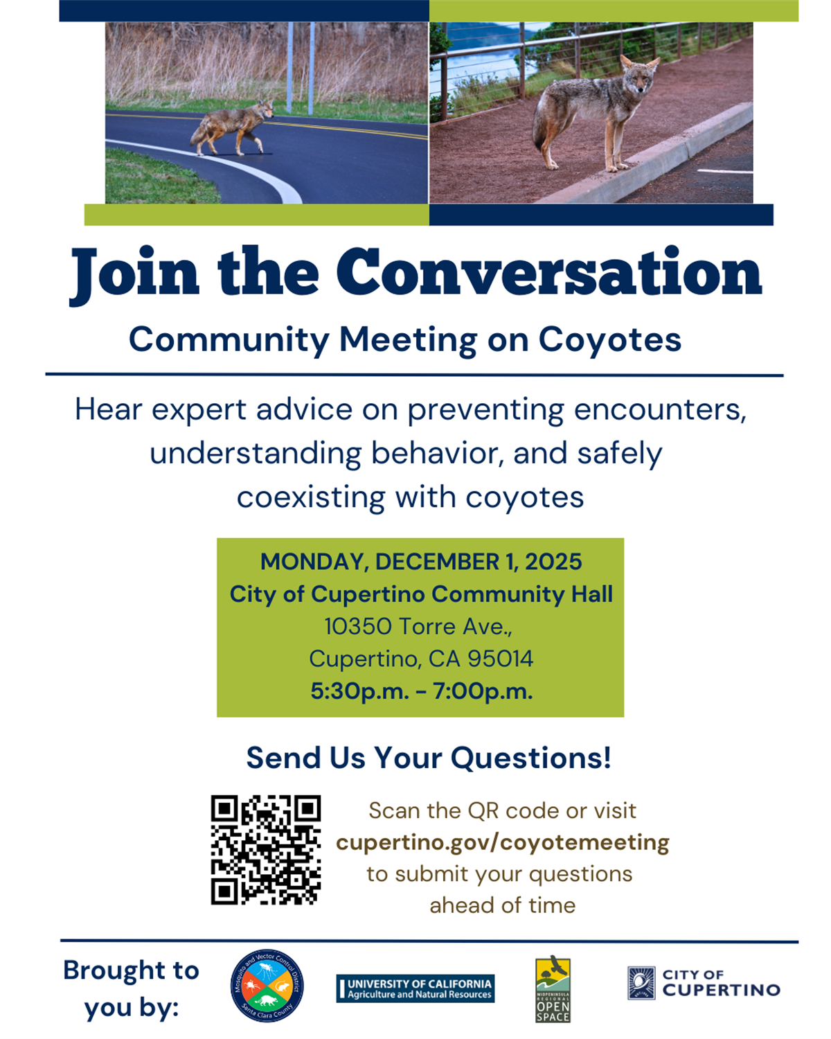 Coyote Community Meeting Cupertino CA